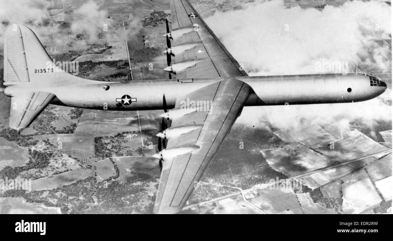 The Convair XB-36 Peacemaker, an experimental long-range strategic ...