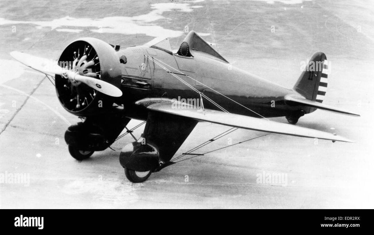 The Boeing P-26C Peashooter, an early monoplane fighter, was one of the ...