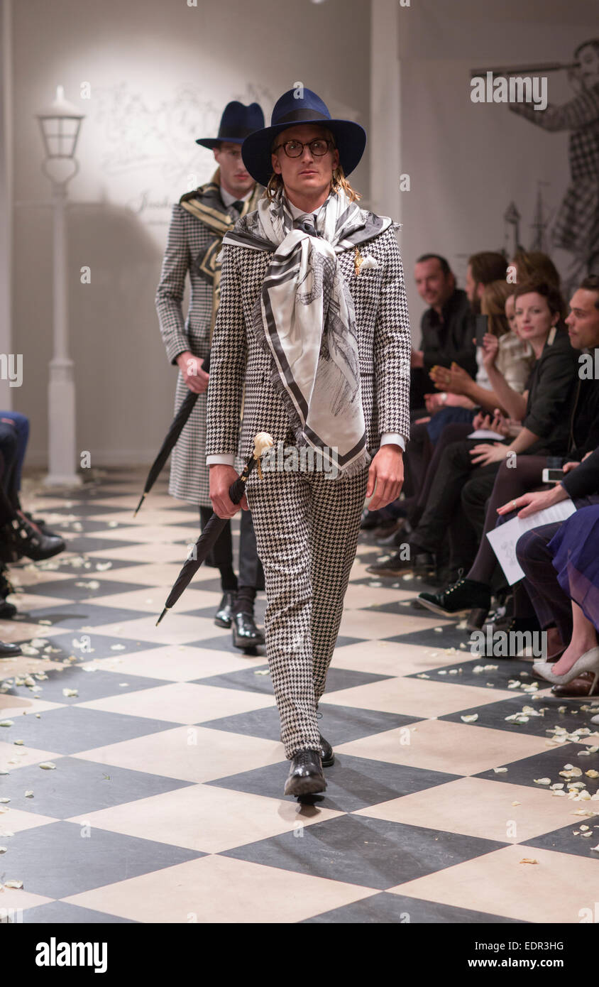 First show of fashion designer Joshua Kane Stock Photo - Alamy