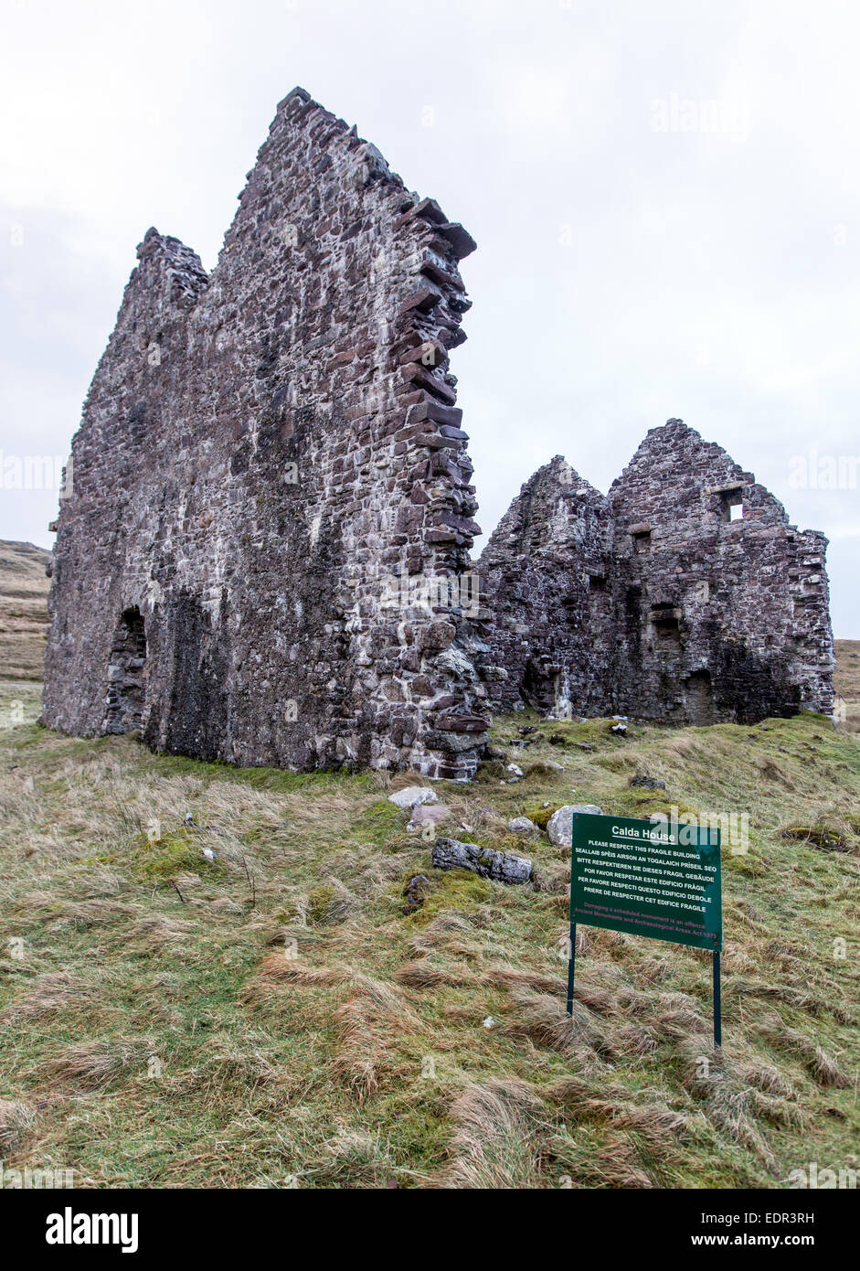 The Ruins Of Calda House Sutherland Scotland UK Stock Photo - Alamy