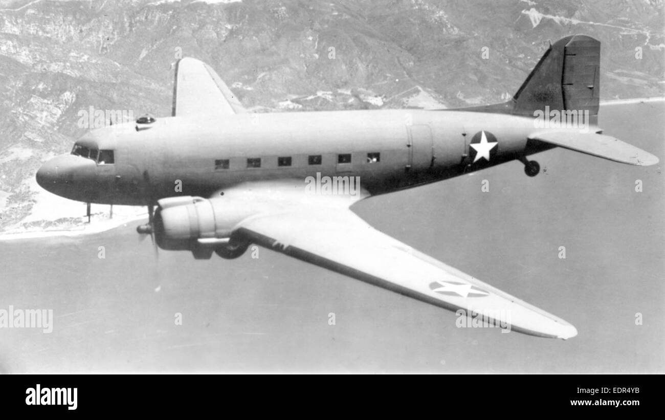 C 47 skytrain plane Black and White Stock Photos & Images - Alamy