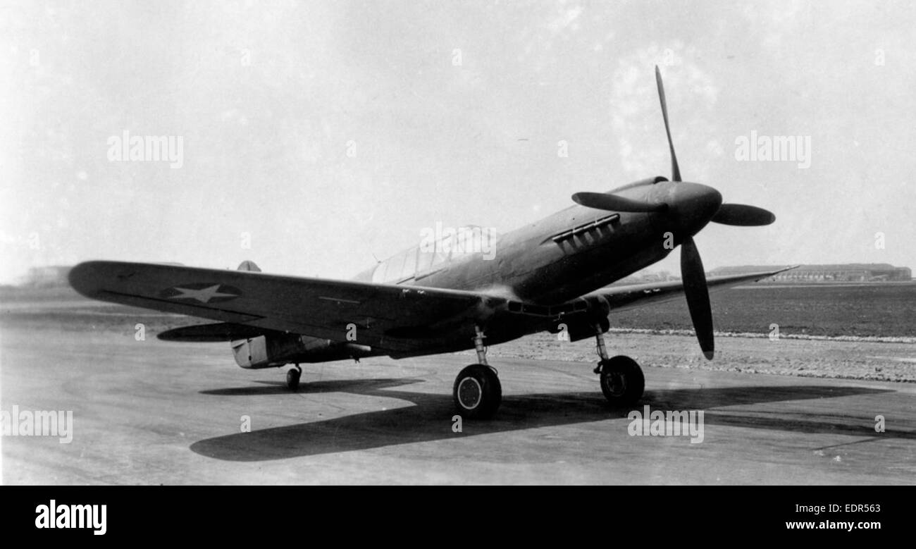The Curtiss XP-40Q Warhawk, registration 42-9987, is a modified version ...