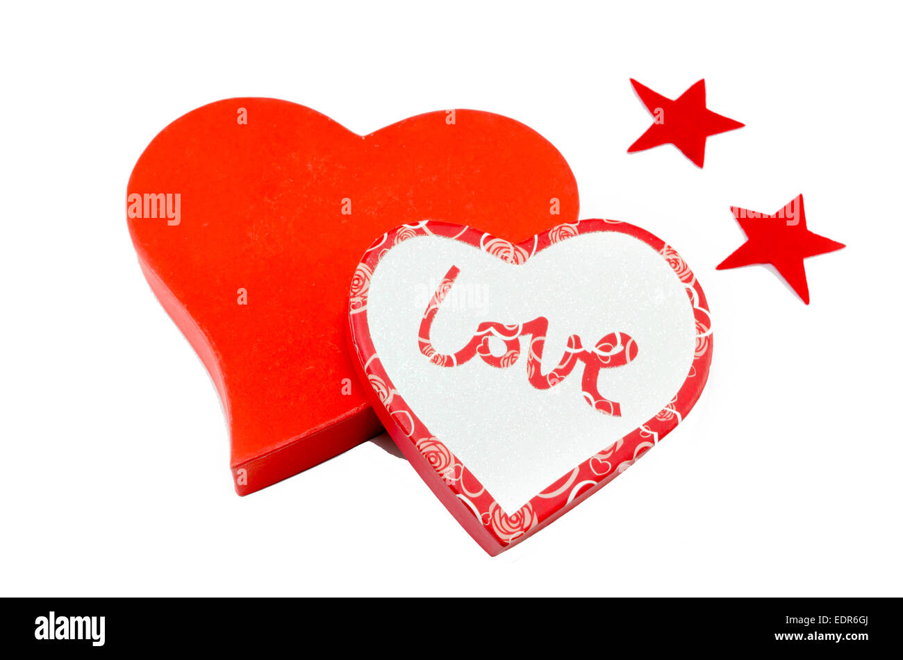 Red christmas stars on Cut Out Stock Images & Pictures - Alamy