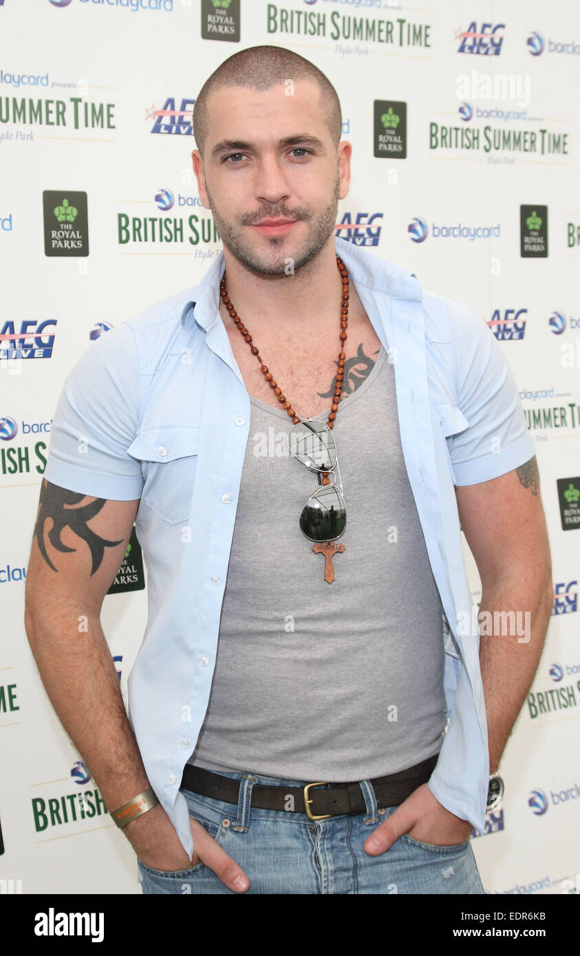 Backstage at British Summer Time in Hyde Park. London Featuring: Shayne ...