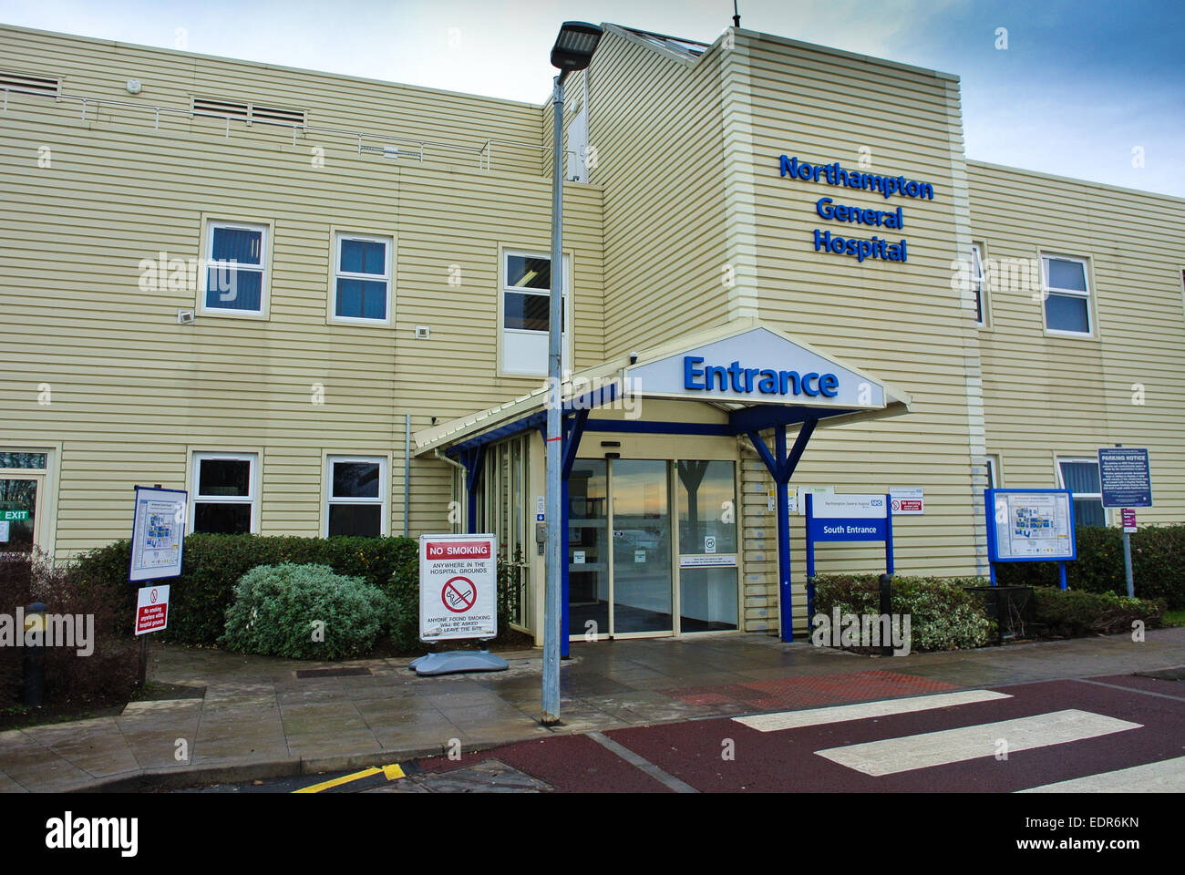 Northampton General Hospital entrance Stock Photo - Alamy