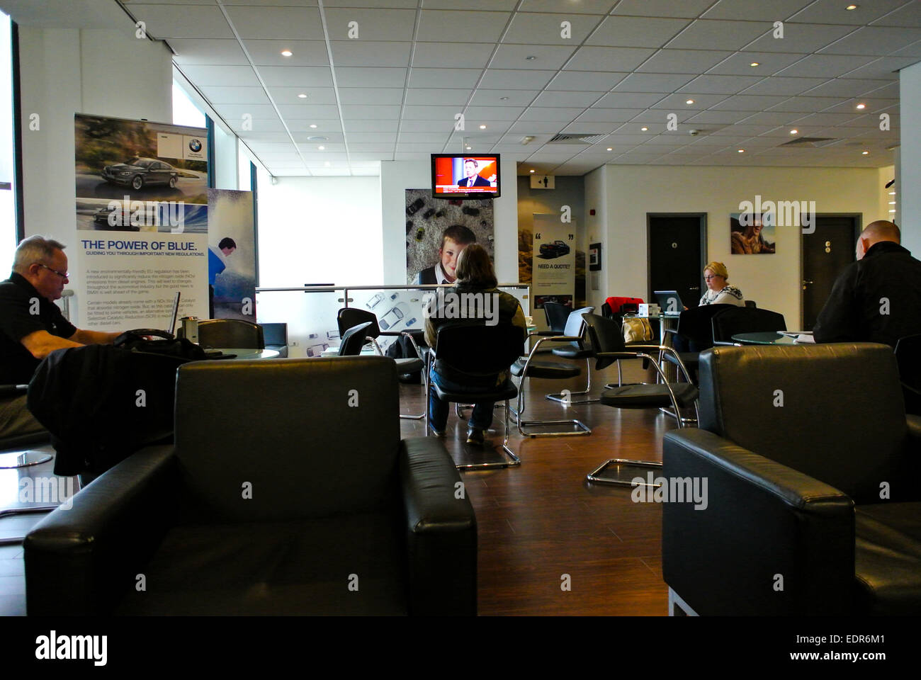 BMW Wollaston Northampton reception area Stock Photo - Alamy