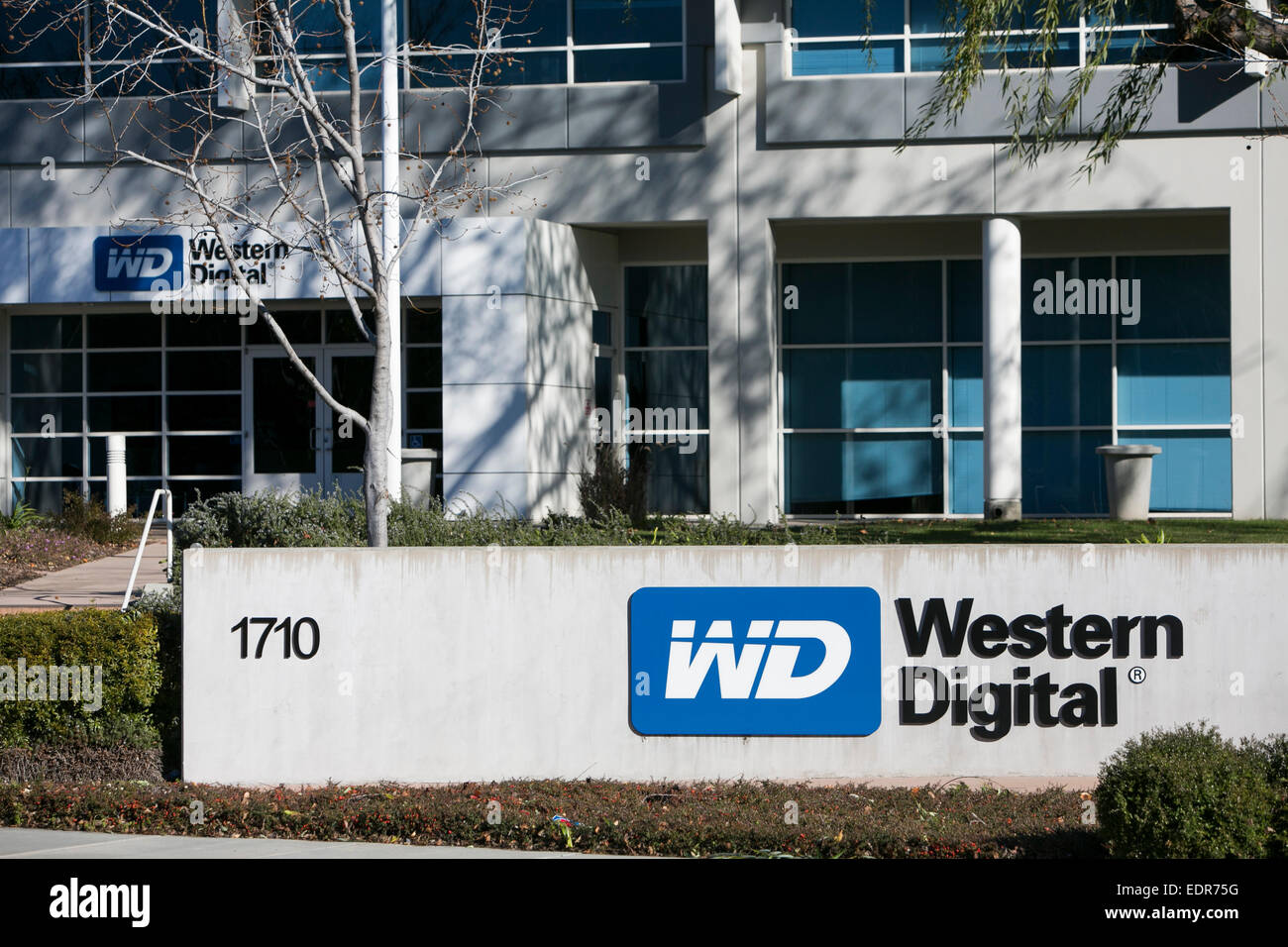 An office building occupied by the Western Digital Corporation in San ...