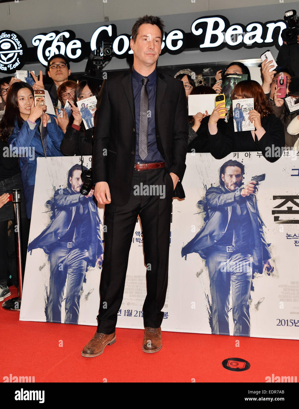 Seoul, South Korea. 8th Jan, 2015. Actor Keanu Reeves attends a ...
