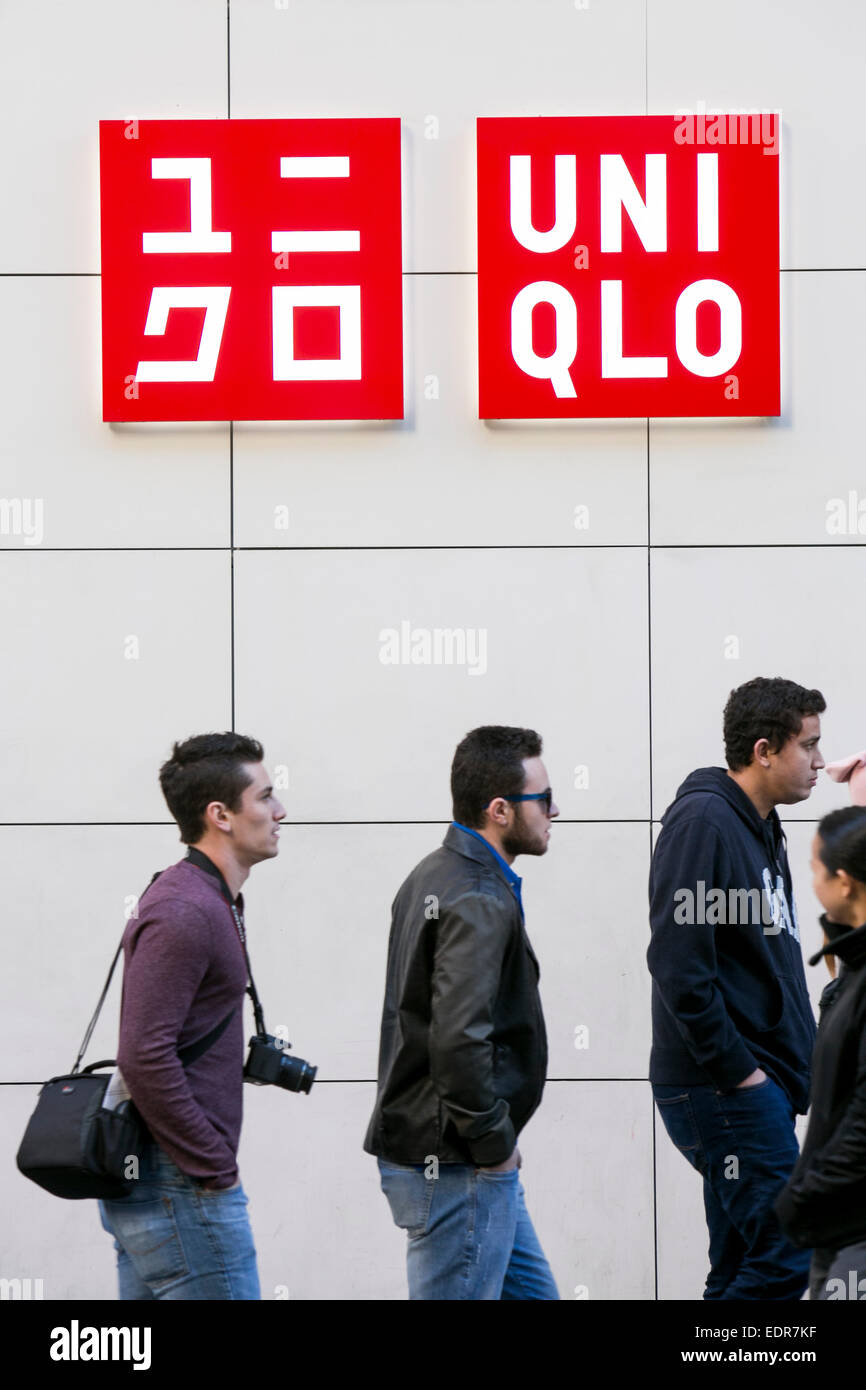 A Uniqlo clothing retail store in downtown San Francisco, California ...