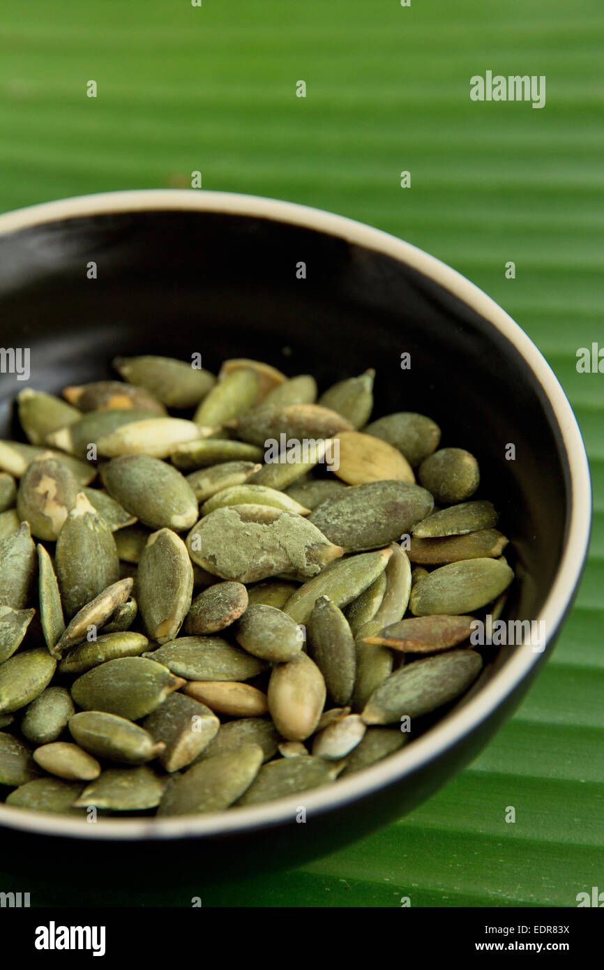 roasted pumpkin kernels Stock Photo - Alamy