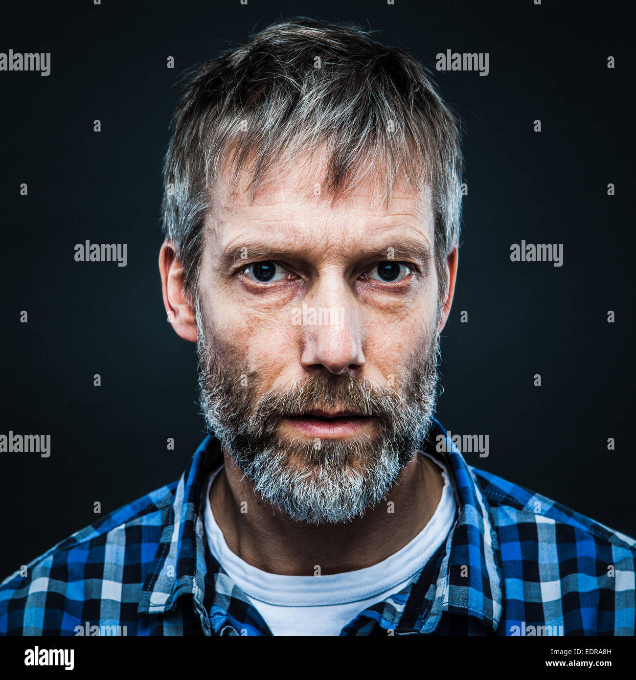 Bearded man 50s hi-res stock photography and images - Alamy