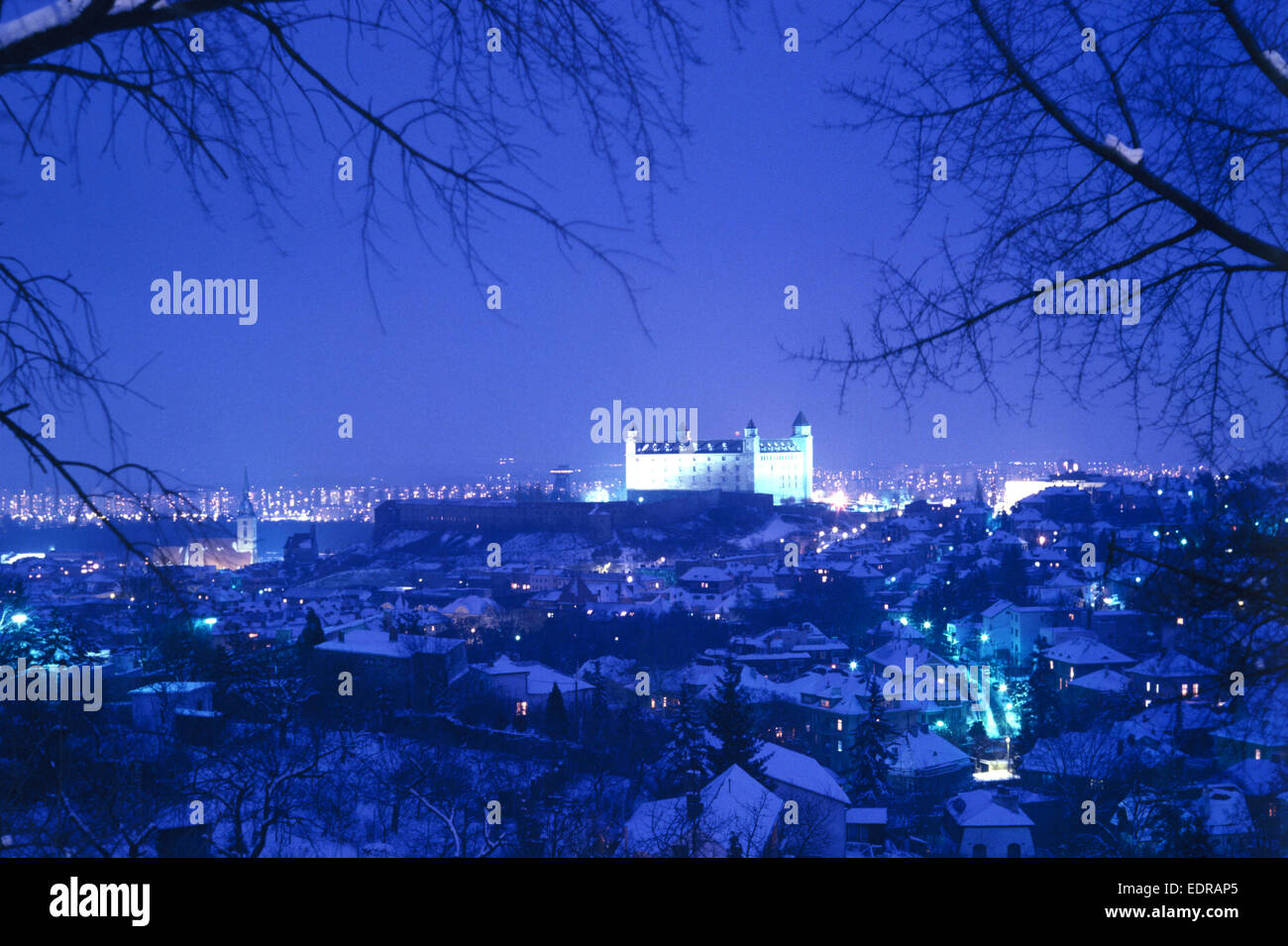 Bratislava In Winter Slovakia Stock Photos & Bratislava In Winter ...
