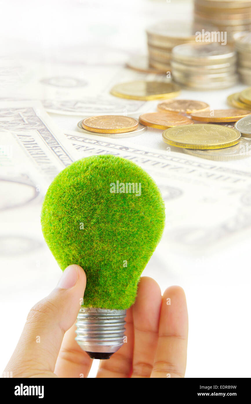 eco light bulb concept Stock Photo - Alamy