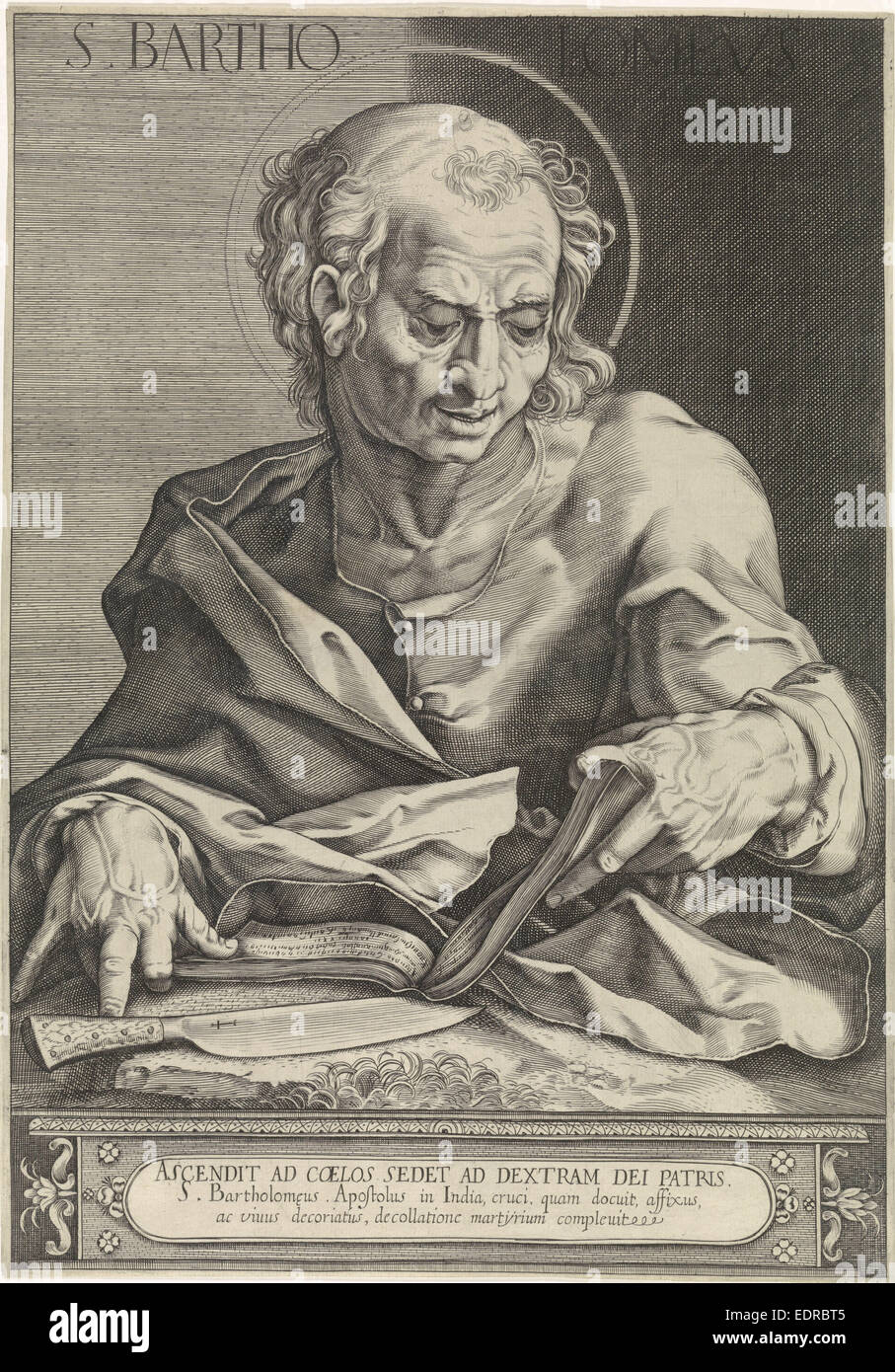 Apostle Bartholomew, Egbert van Panderen, c. 1590 - 1637 Stock Photo ...