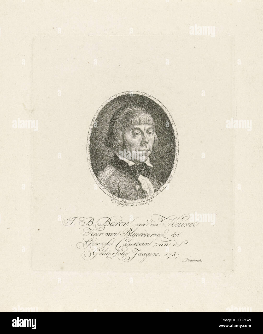 Portrait of J. B. Baron van den Heuvel, 1737-1802, François Joseph ...