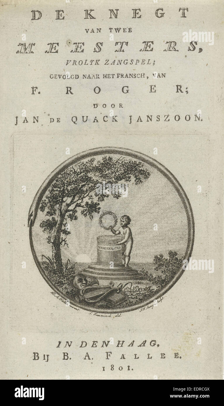 Putto with a sacrifice pillar, Johannes Fredericus Lange, B.A. Fallee ...