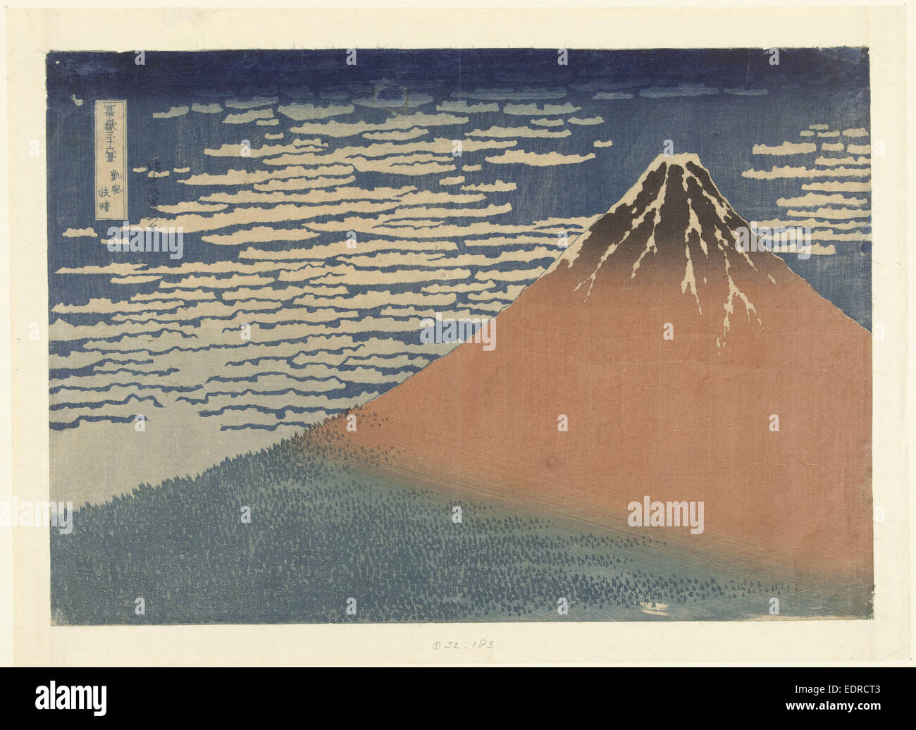 Clear Weather with a Southerly Wind, Katsushika Hokusai, Nishimura ...