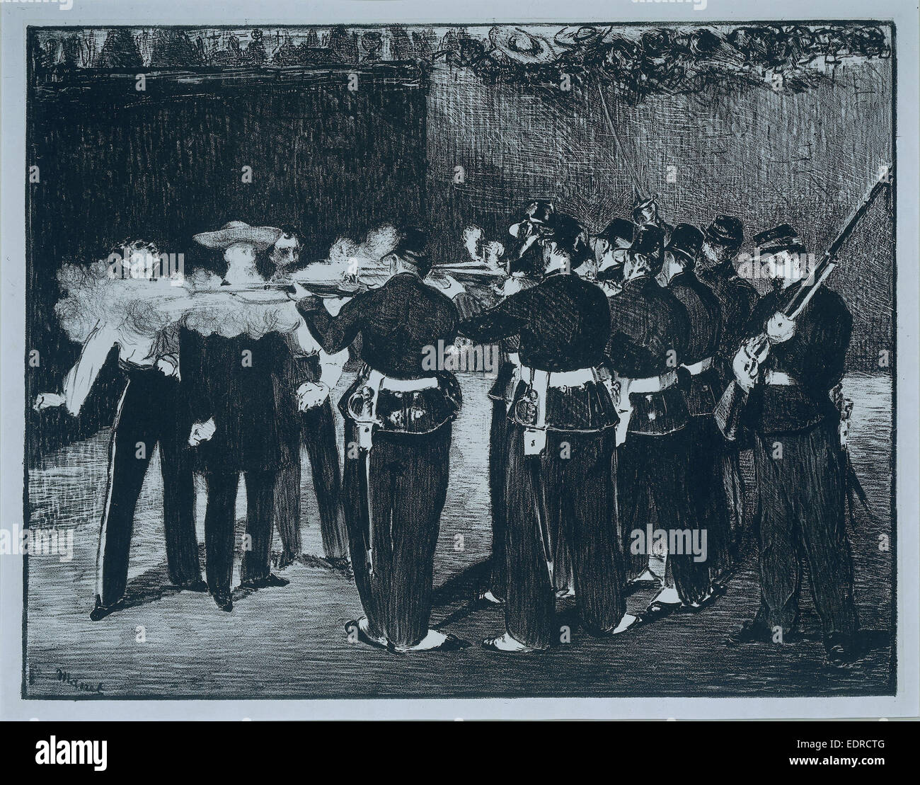 The Execution of Emperor Maximilian, 1867, Edouard Manet Stock Photo ...