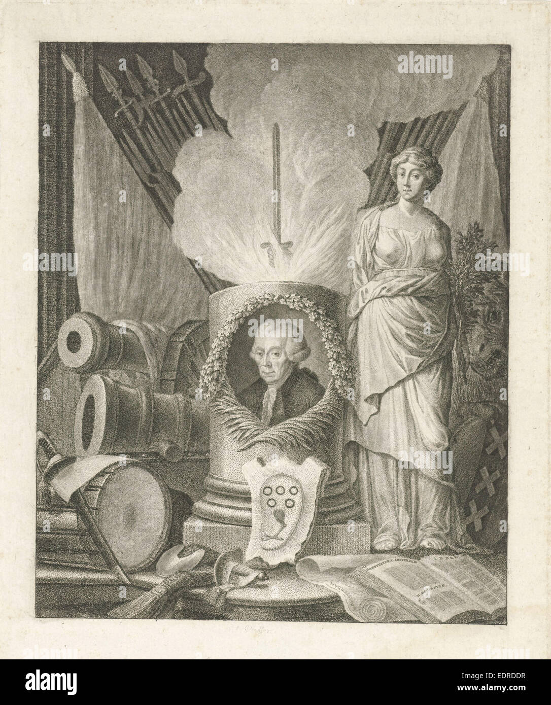 Portrait of Isaac van Goudoever, 1720-1793, François Joseph Pfeiffer (I ...