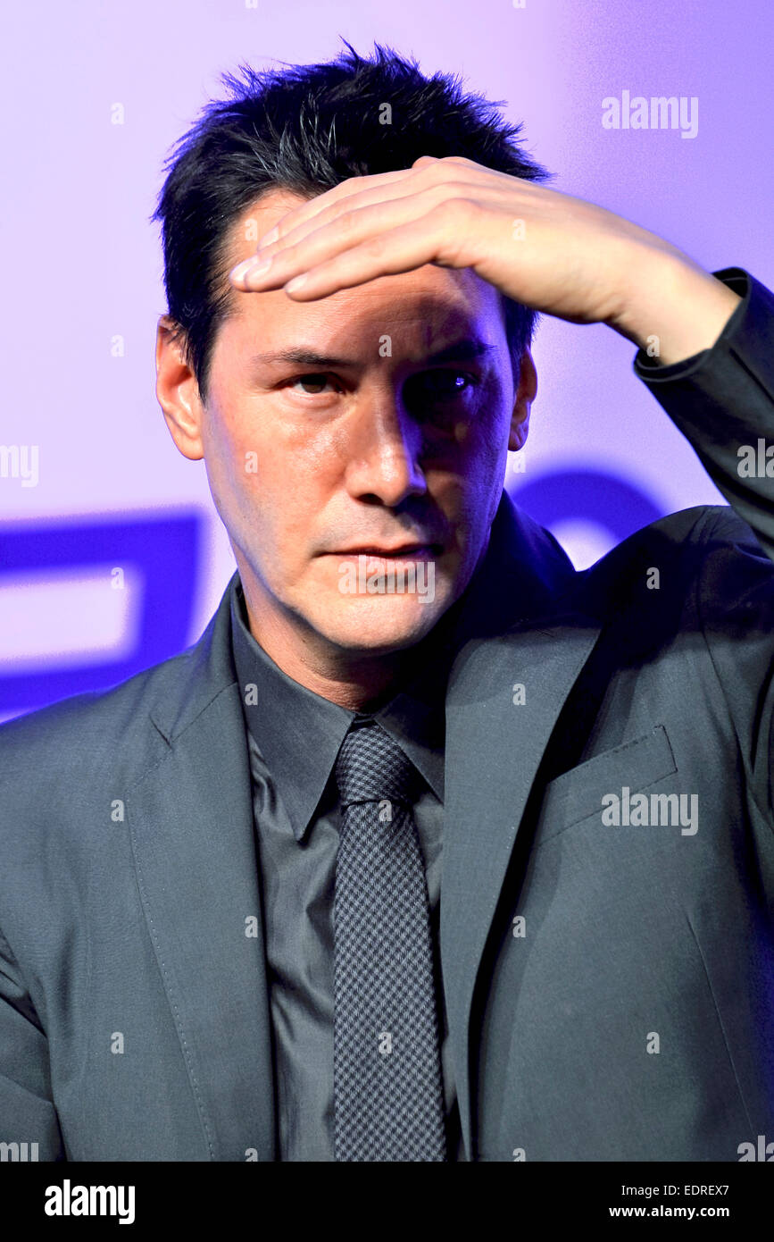 Seoul, South Korea. 08th Jan, 2015. Actor Keanu Reeves attends a press ...