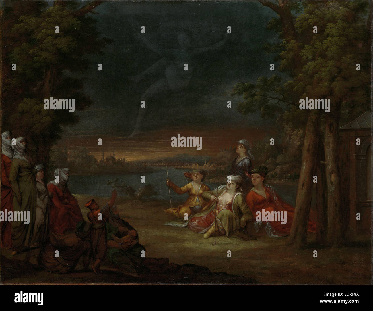 Turkish Women in the Countryside near Istanbul Turkey, Jean Baptiste ...