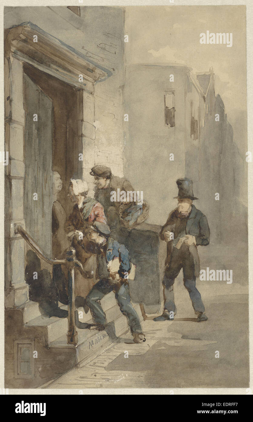 The Creditors, Matthijs Maris, 1849 - 1917 Stock Photo - Alamy