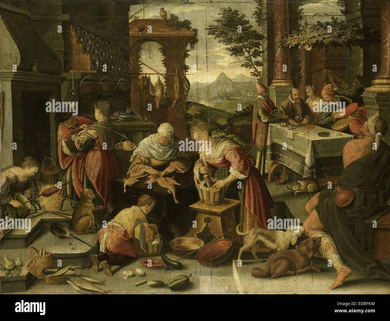 The Rich Man and Poor Lazarus, copy after Jacopo Bassano, 1544 - 1700 ...