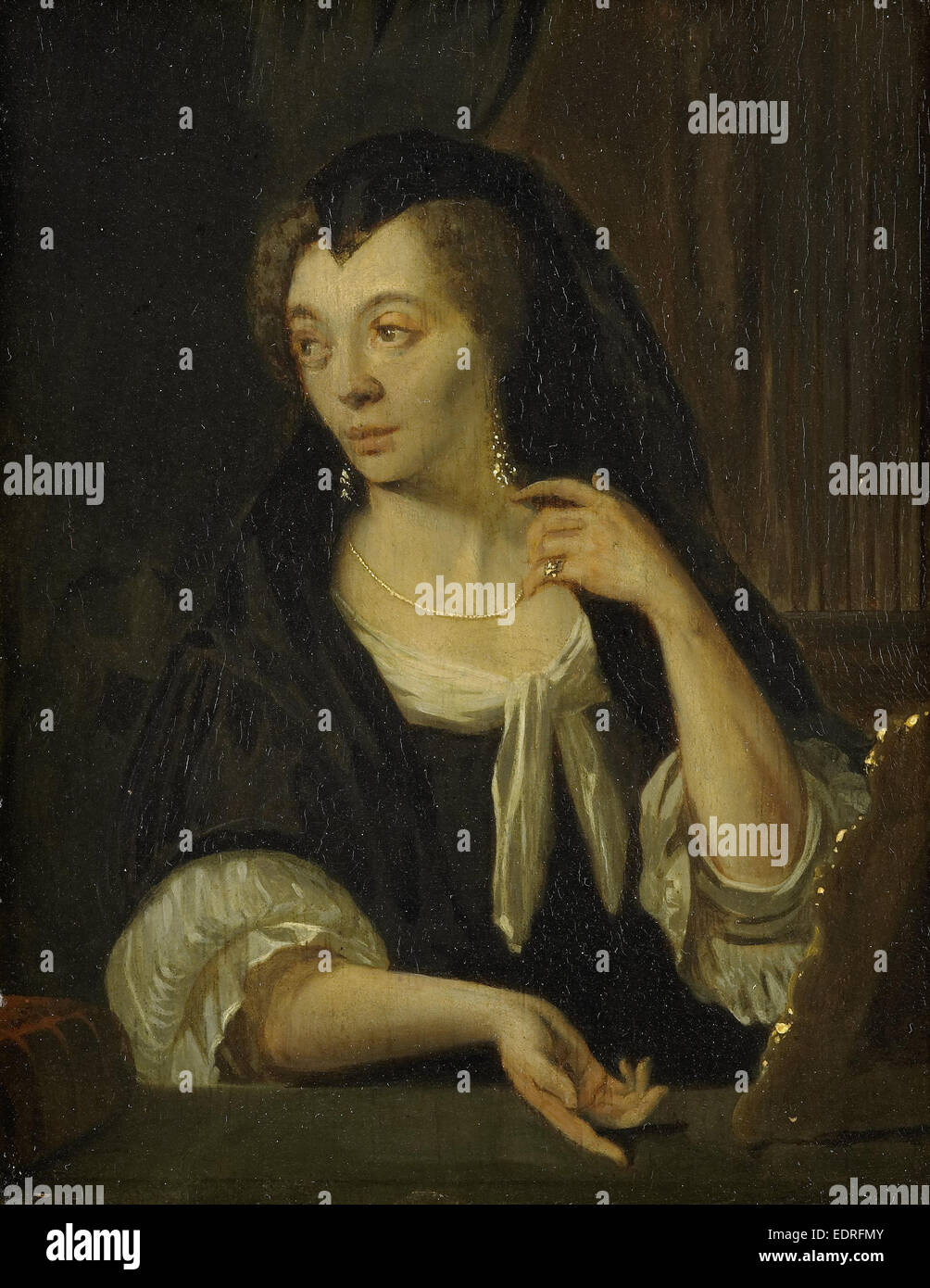 Portrait of Anna de Hooghe, the Artist's fourth Wife, Ludolf Bakhuysen ...