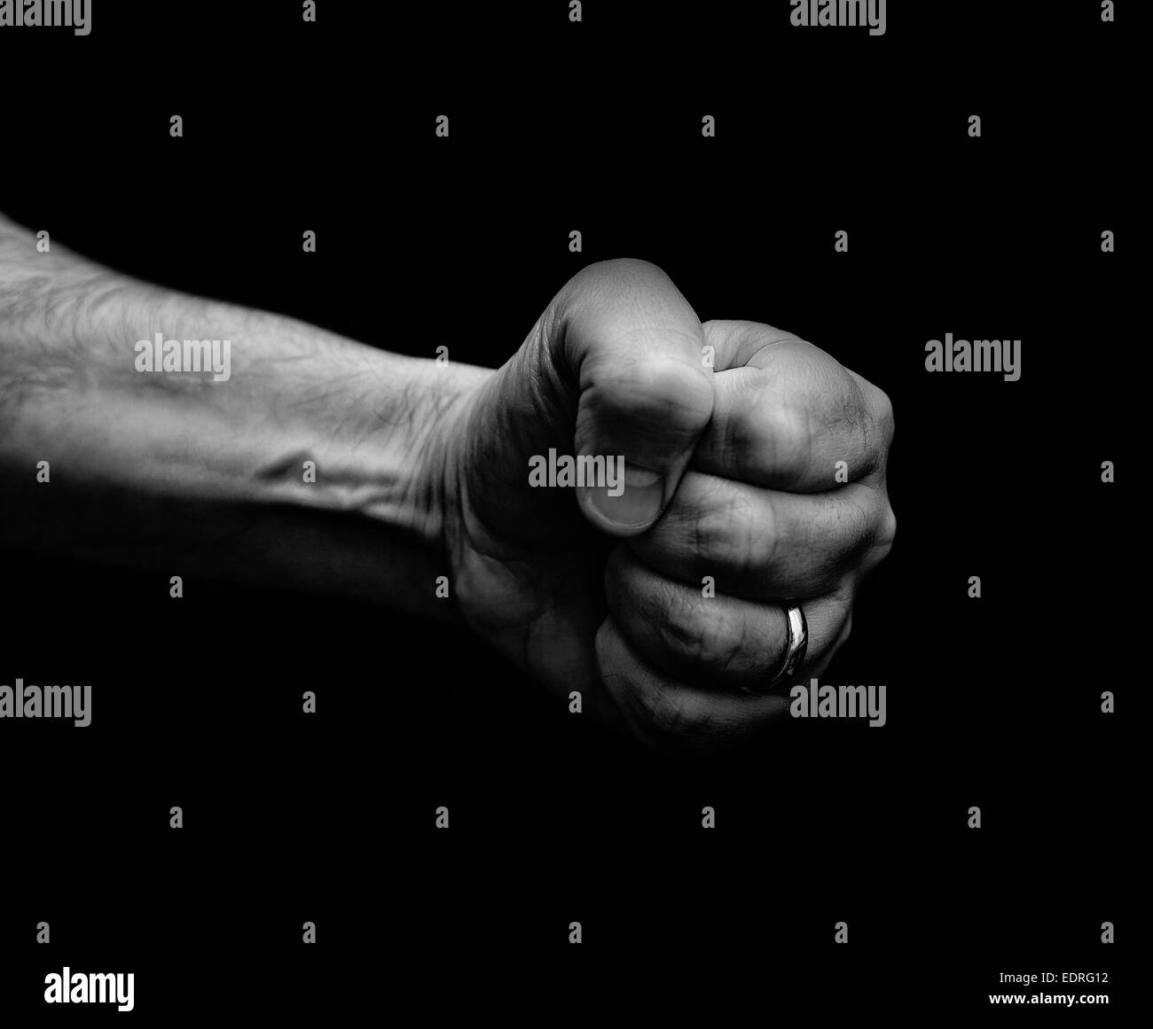 Victory gesture man Black and White Stock Photos & Images - Alamy