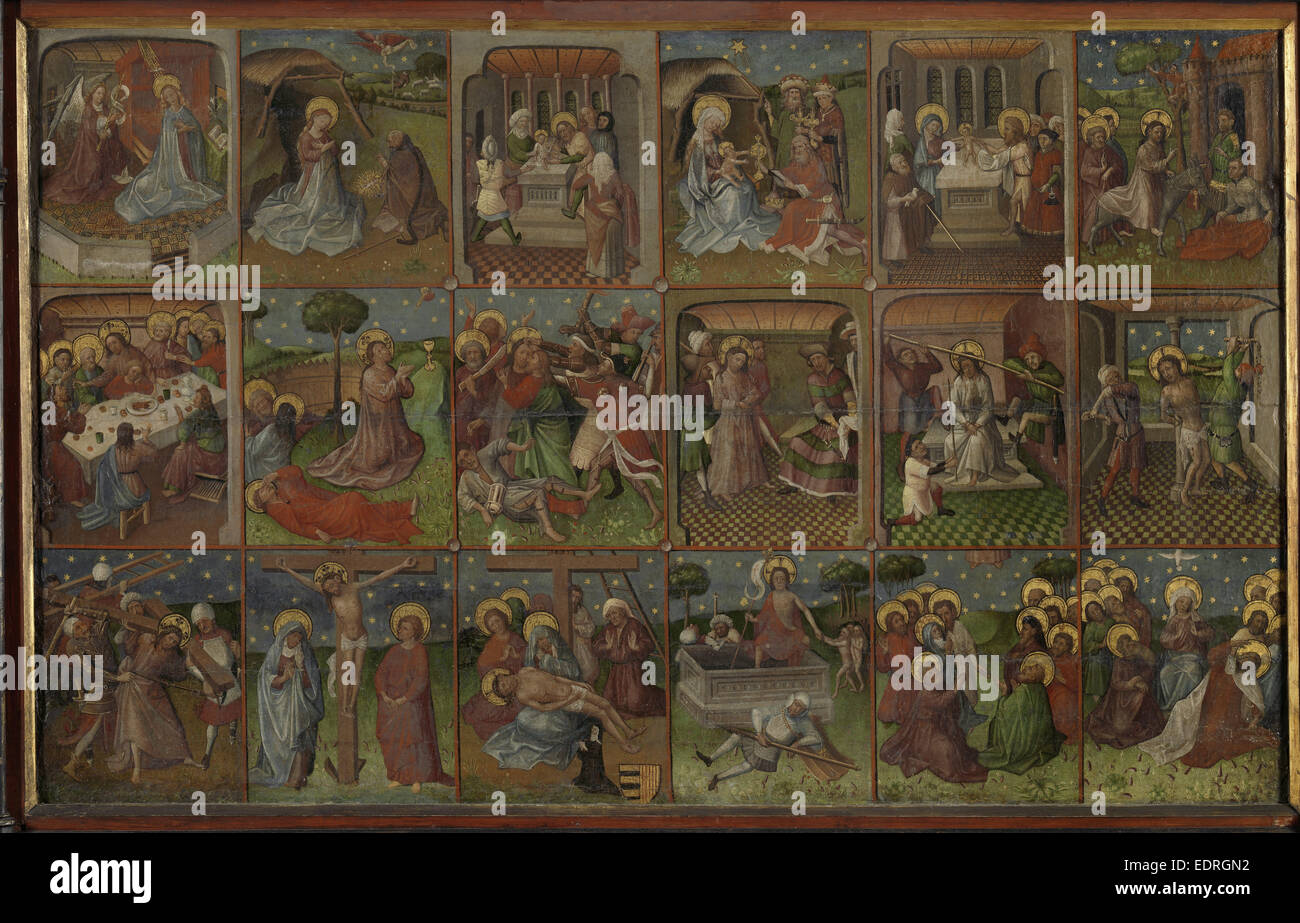 Scenes from the life of Christ, Anonymous, c. 1435 Stock Photo - Alamy