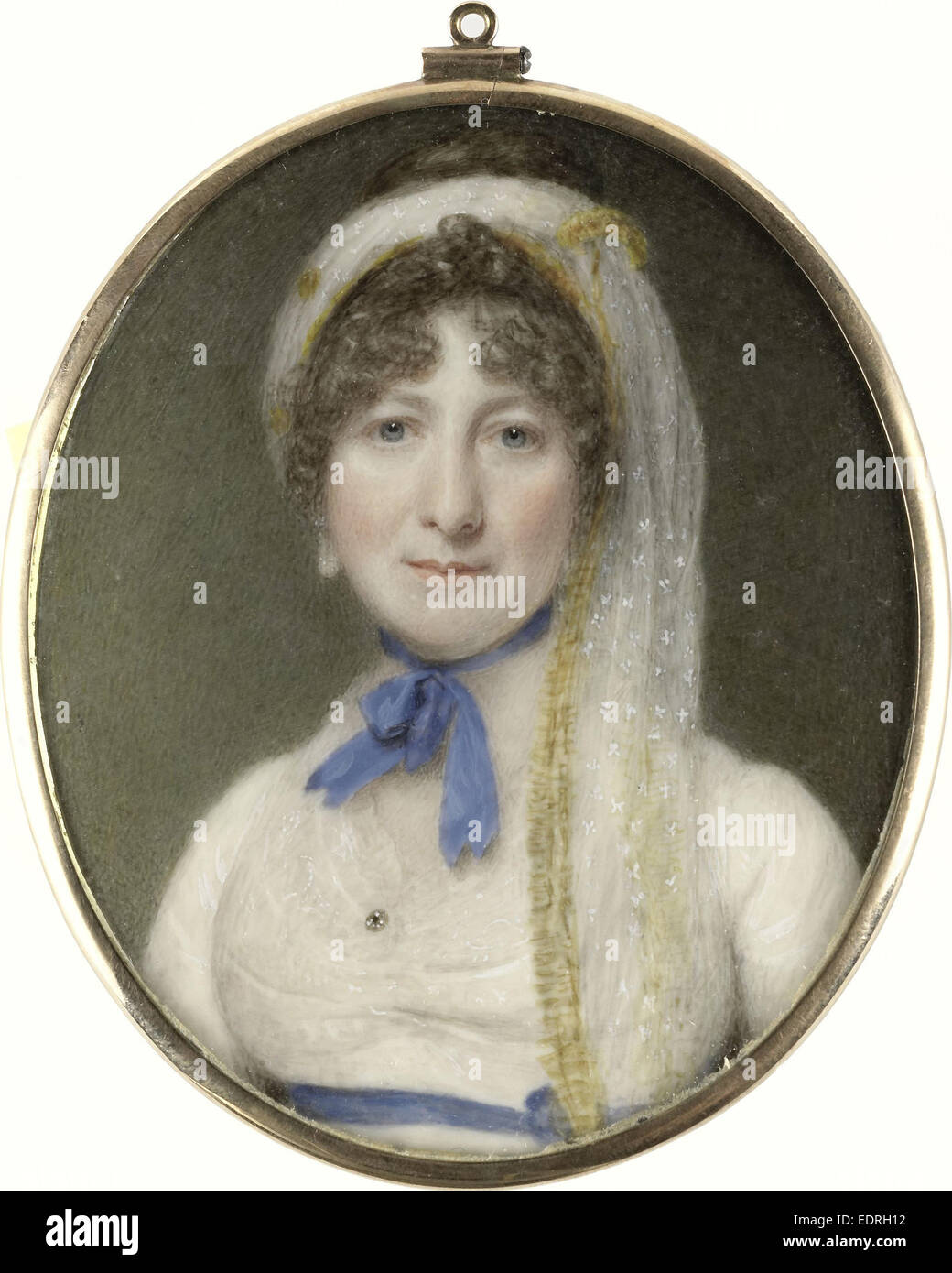 Portrait of a woman, Richard Collins, 1780 - 1831 Stock Photo - Alamy