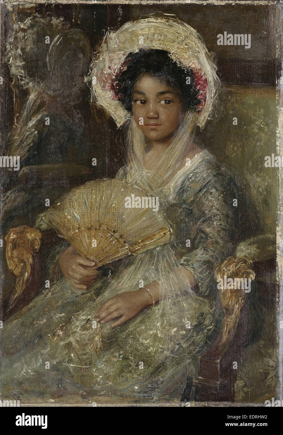 Black girl, Simon Maris, 1895 - 1922 Stock Photo - Alamy