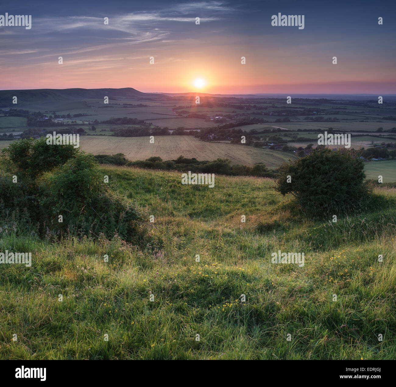 Summer sunset landscape hi-res stock photography and images - Alamy