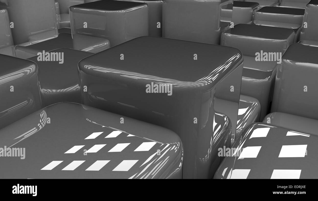 Modern 3d vibrant color Black and White Stock Photos & Images - Alamy