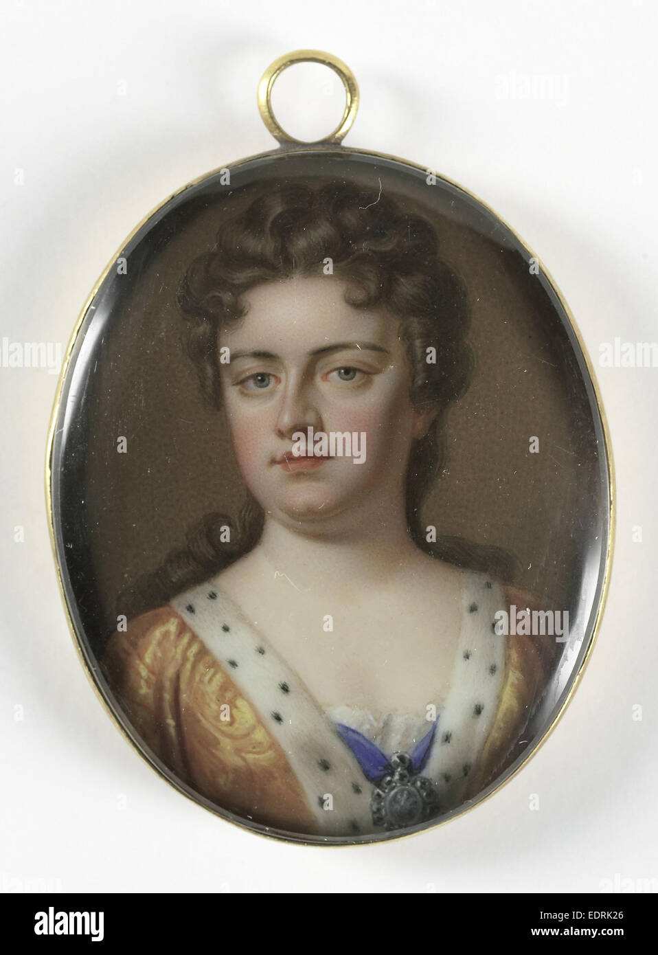 Anne Stuart, 1665-1714, Queen of England. Wife of Prince George of ...