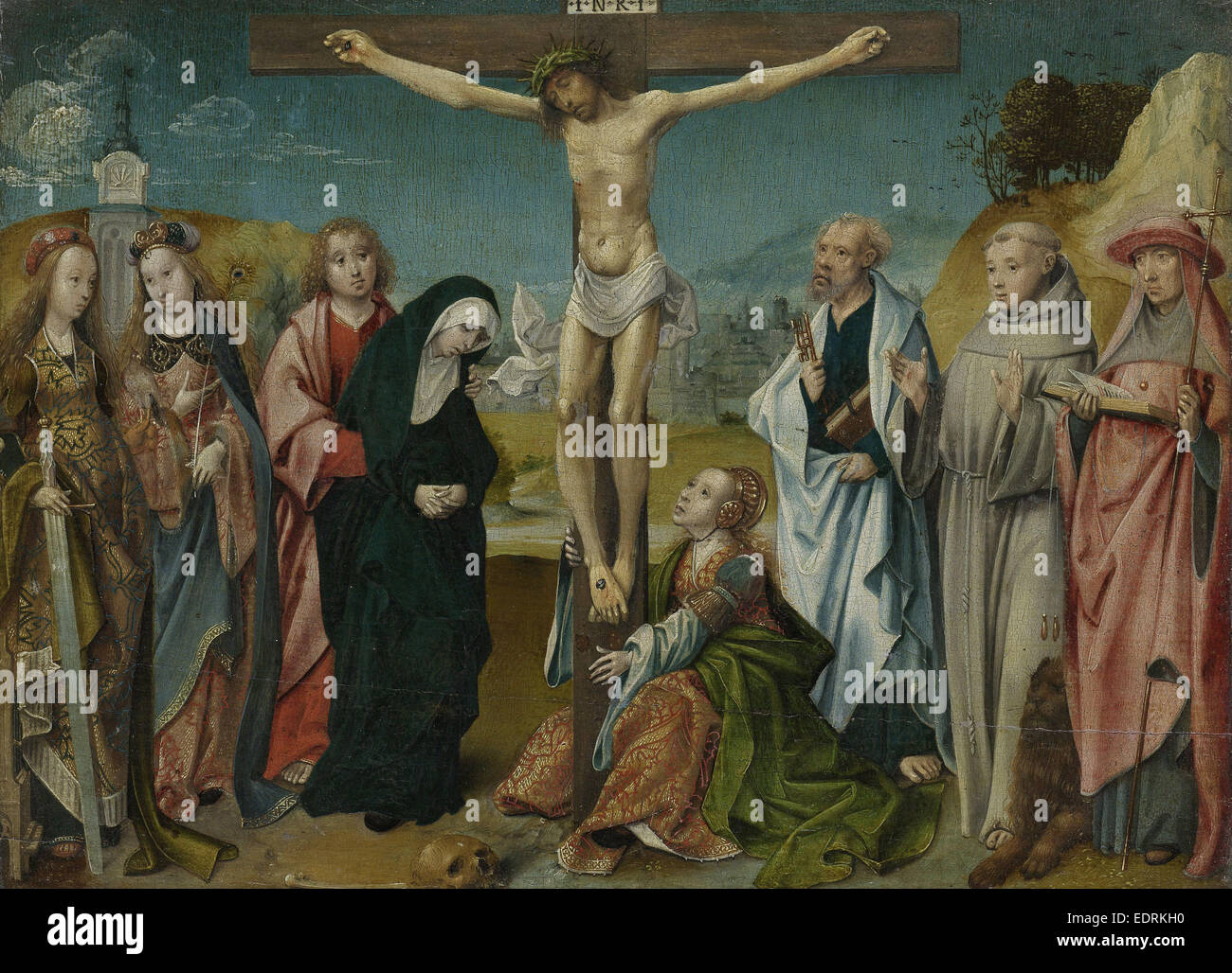 Christ on the Cross with the Virgin, Saint John, Mary Magdalene and ...