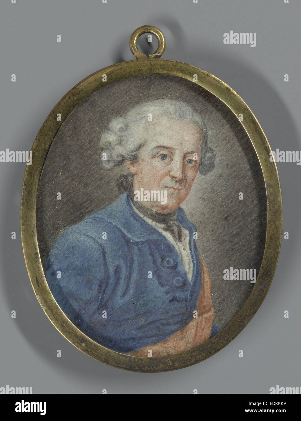 Portrait of a man, presumably Frederick II, the Great, 1712-86, king of ...