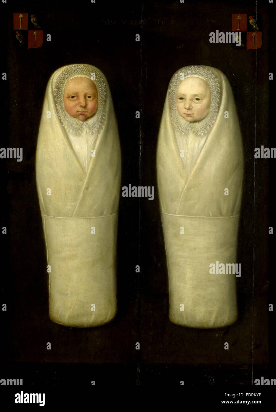 Portrait of Swaddled Twins: The Early-Deceased Children of Jacob de ...