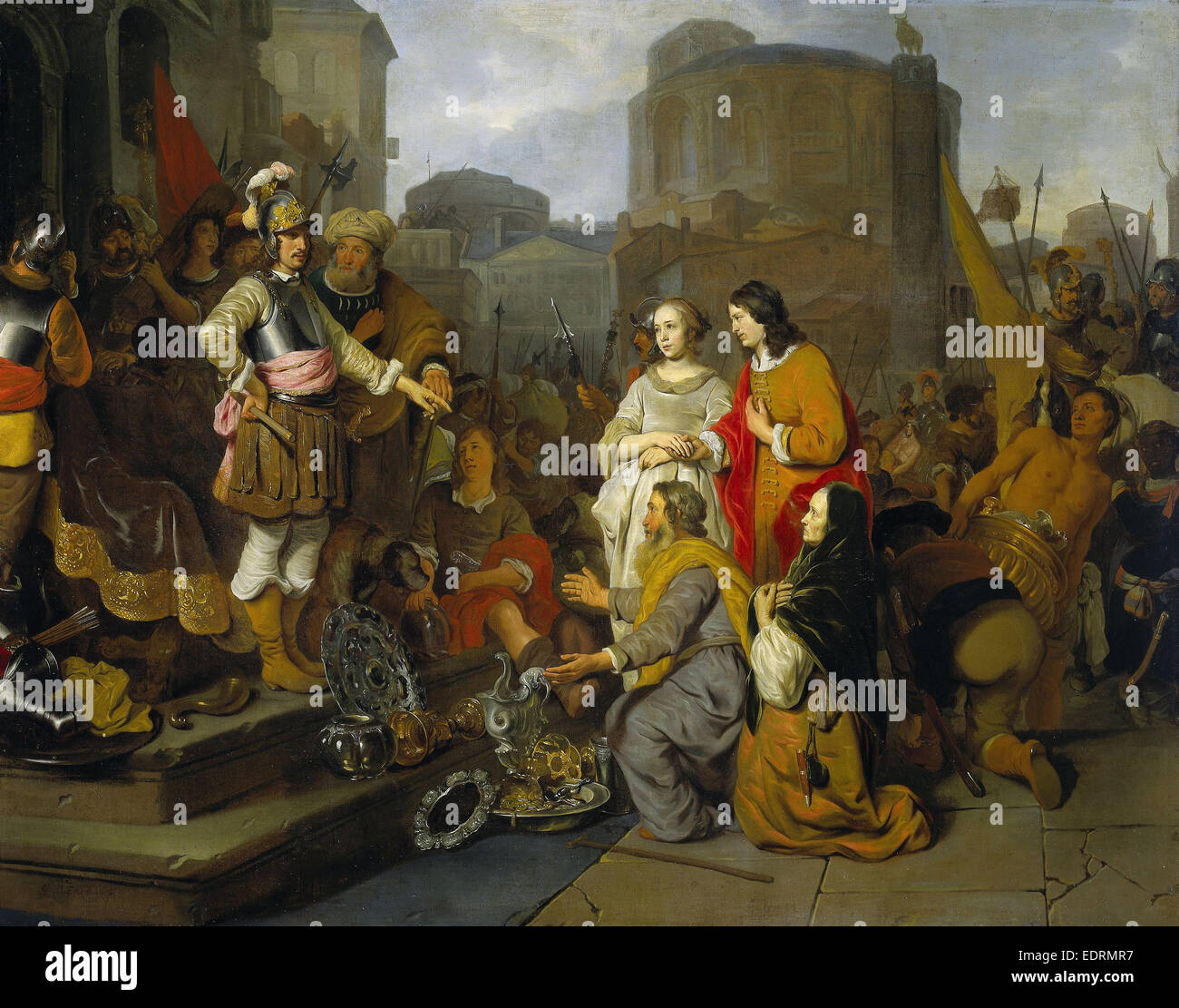 Continence of Scipio, Gerbrand van den Eeckhout, 1650 - 1655 Stock ...