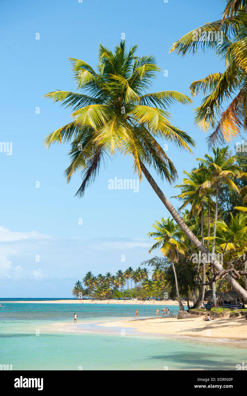Dominikanische Republik, Halbinsel Samana, Las Terrenas, Strand im ...