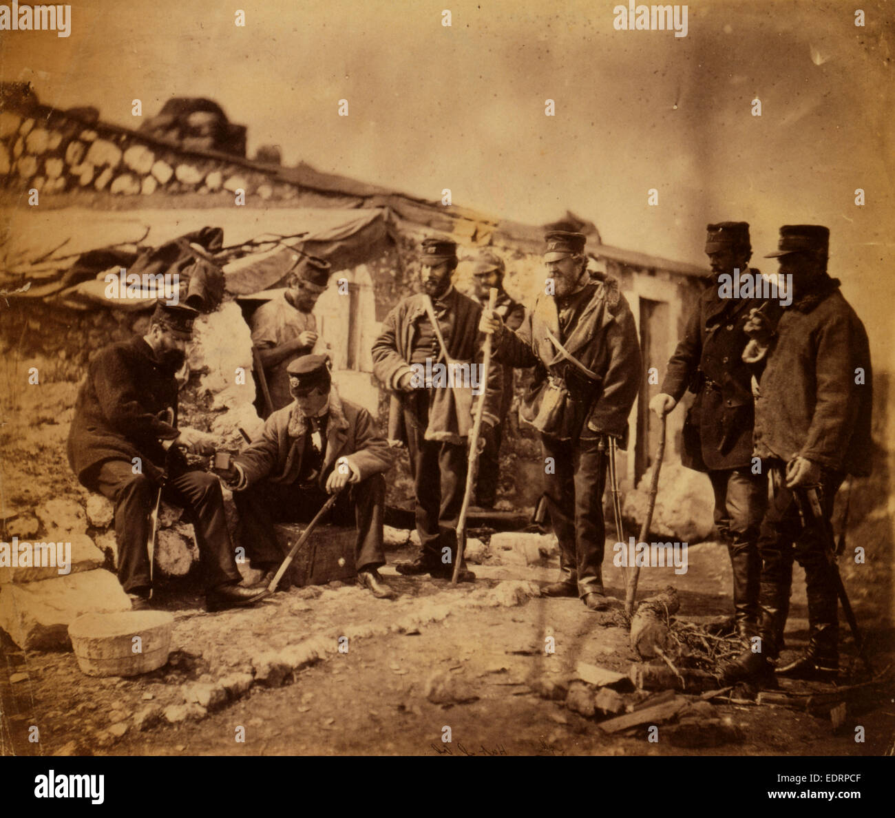 Soldiers, Crimean War, 1853-1856, Roger Fenton historic war campaign ...