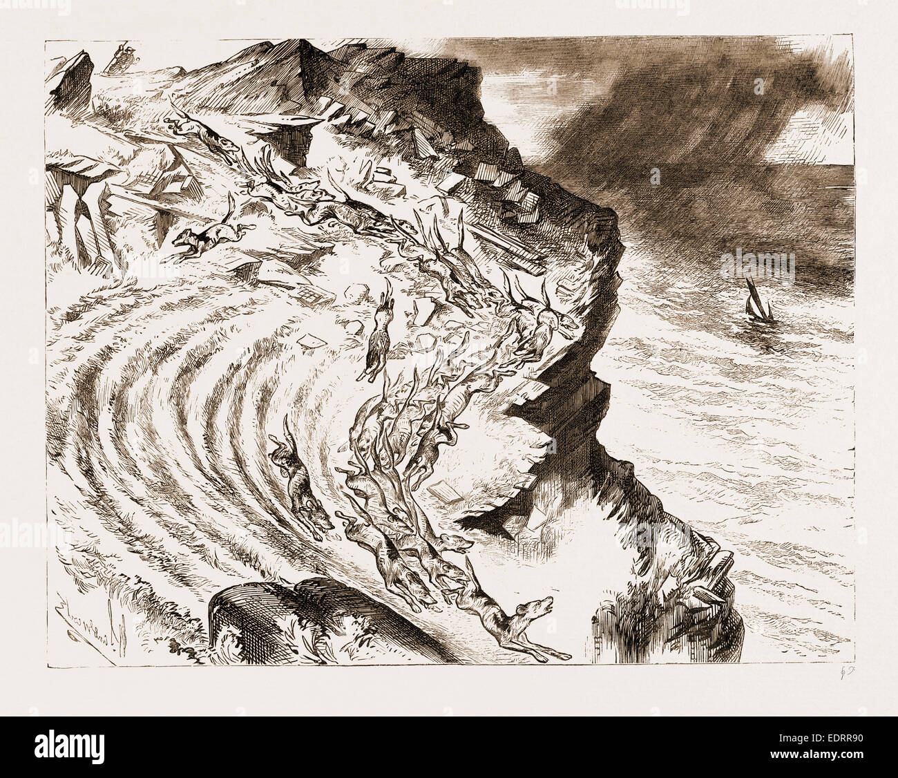 Fox hunt 19th century hi-res stock photography and images - Alamy