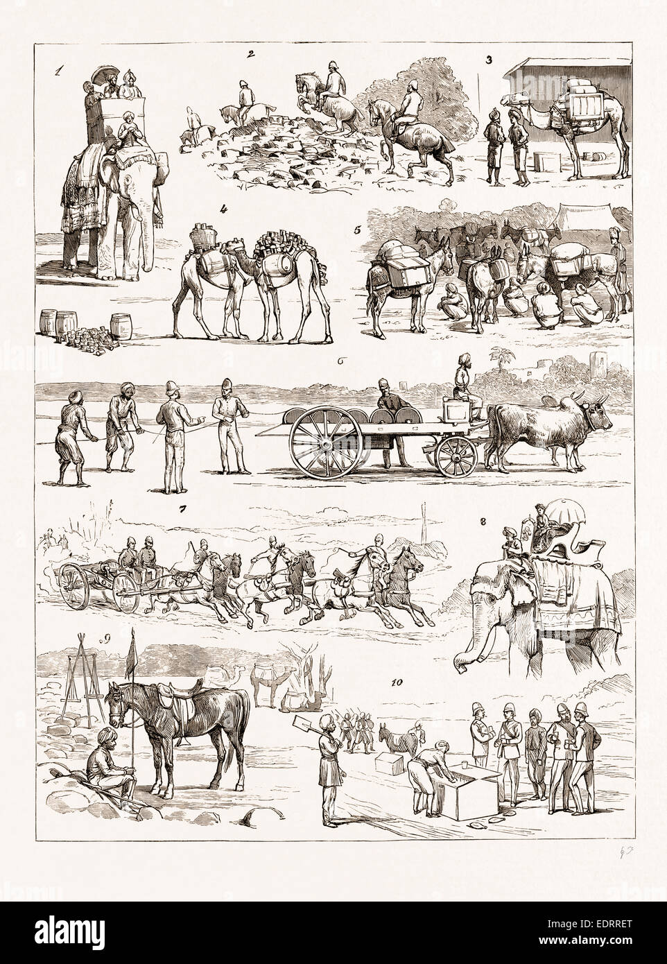 THE SHAM FIGHT BEFORE THE PRINCE OF WALES AT DELHI, INDIA, 1876: 1 ...