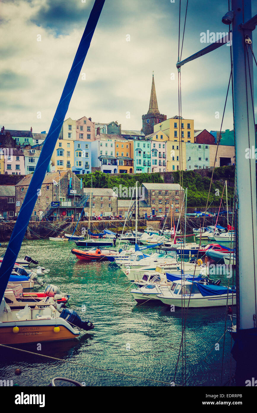 Tenby Harbour Tenby Pembrokeshire Wales Stock Photo - Alamy