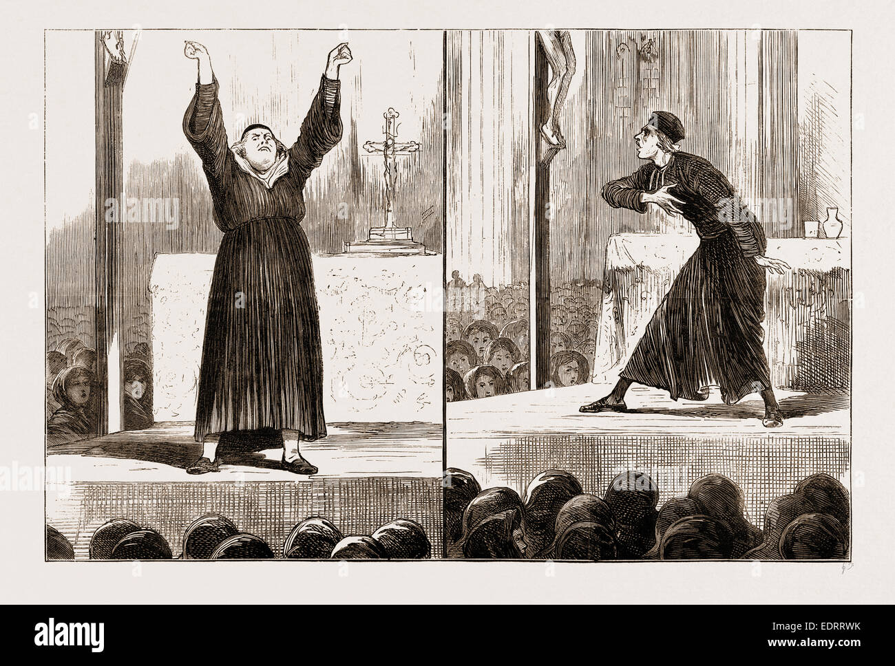 THE PRINCE OF WALES AT MALTA, 1876: PREACHERS AT VALETTA Stock Photo ...