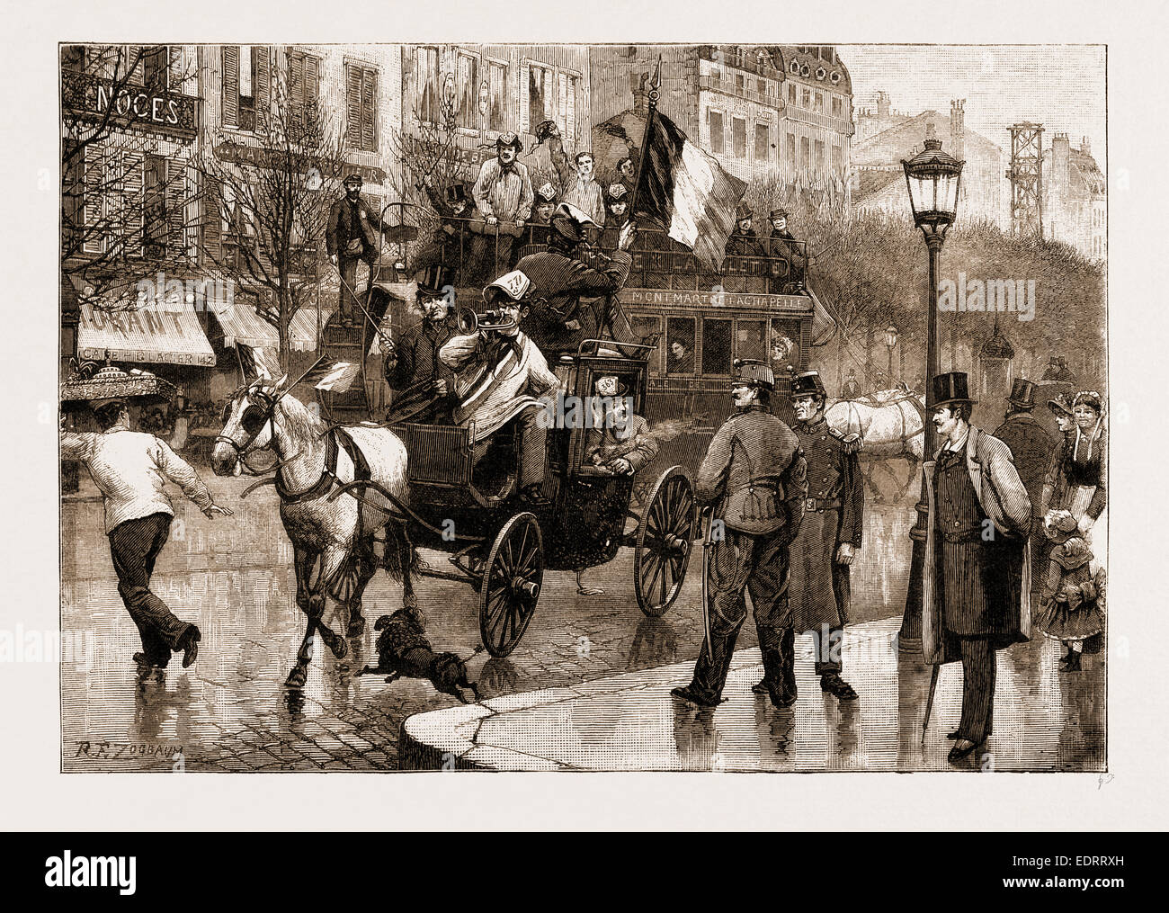 THE MILITARY CONSCRIPTION IN PARIS, FRANCE: CONSCRIPTS RETURNING FROM ...