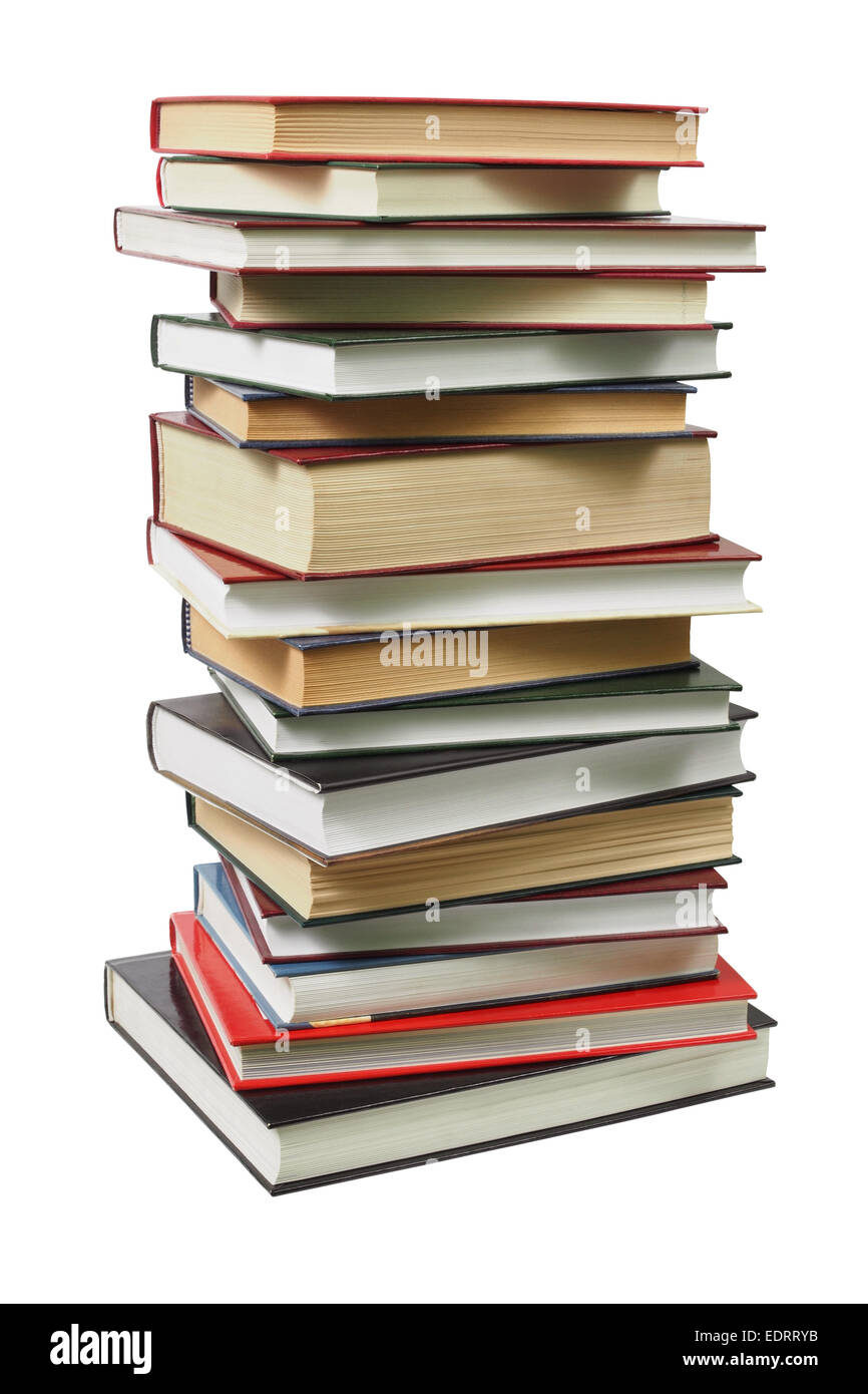 High stack of books Stock Photo - Alamy