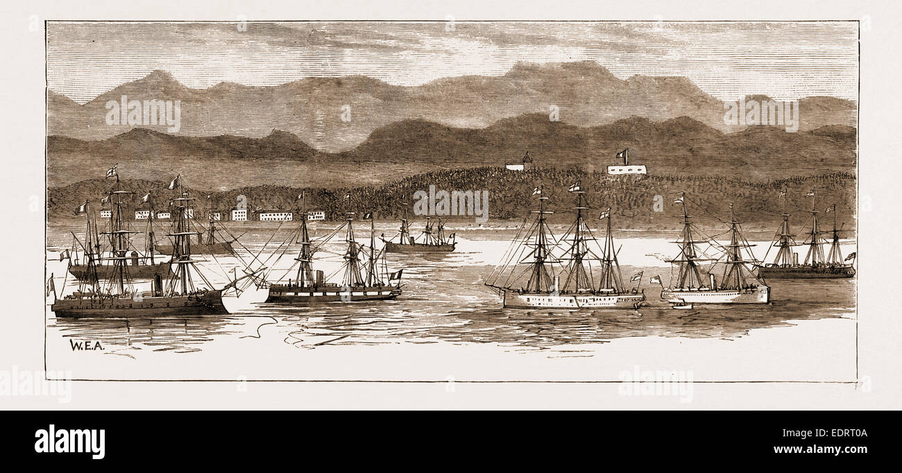 MADAGASCAR, THE "TAYMOUTH CASTLE" LEAVING TAMATAVE WITH DESPATCHES FOR ...