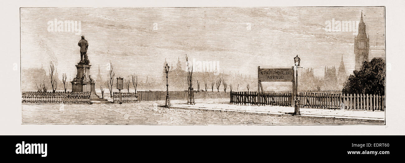 METROPOLITAN IMPROVEMENTS, LONDON, UK, 1876: LOOKING TOWARDS THE ...