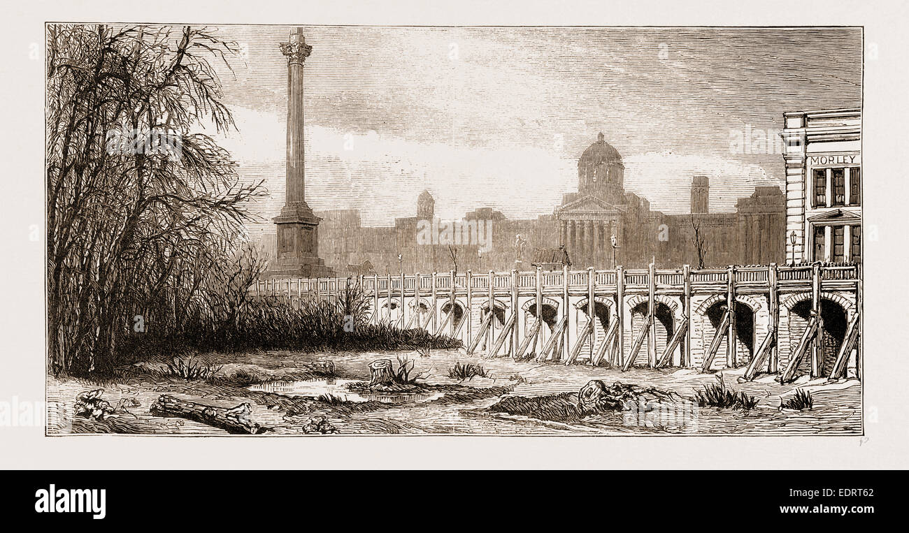 METROPOLITAN IMPROVEMENTS, LONDON, UK, 1876: VIEW FROM THE OLD GARDEN ...